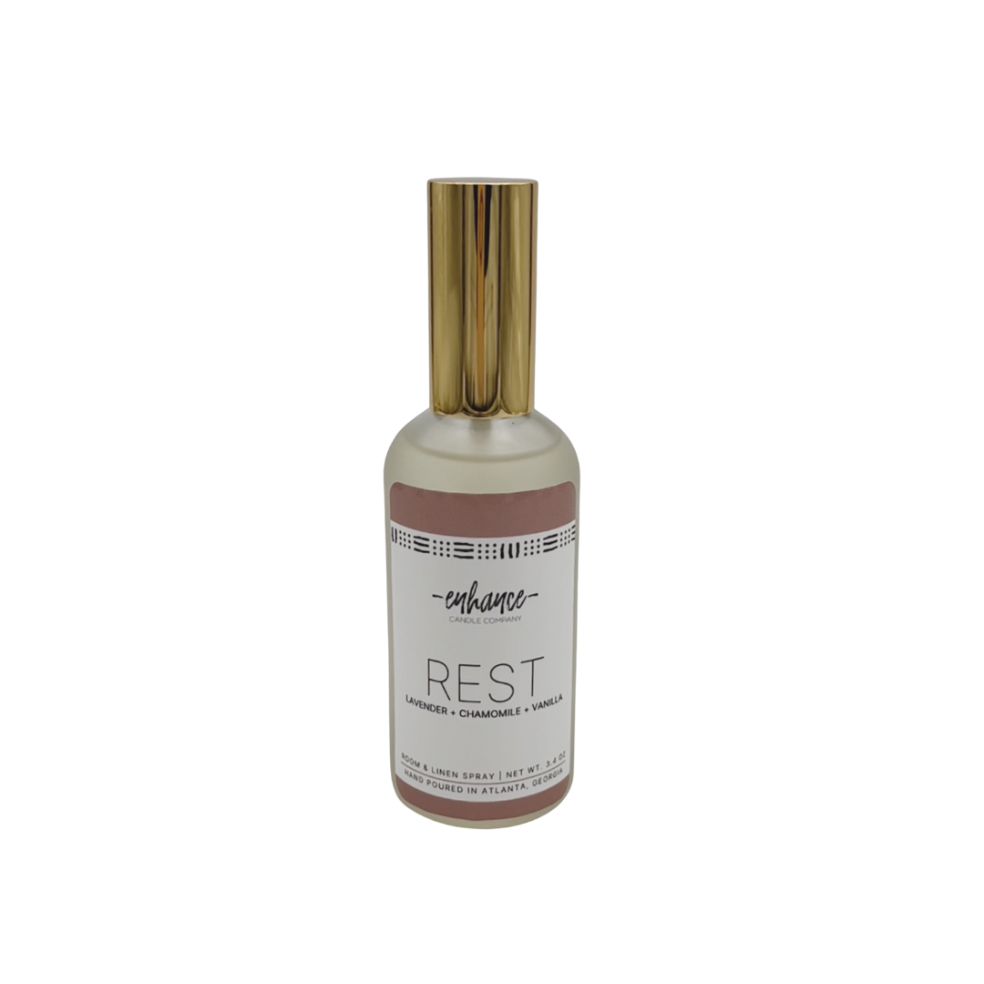 REST- Room & Linen Spray – Enhance Candle Company